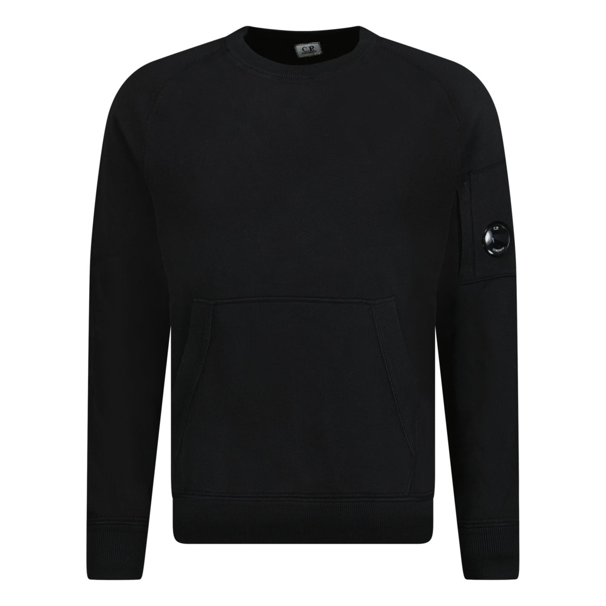 CP Company Arm Lens Knit Sweatshirt With Pocket Black - £150.00 – Boinclo