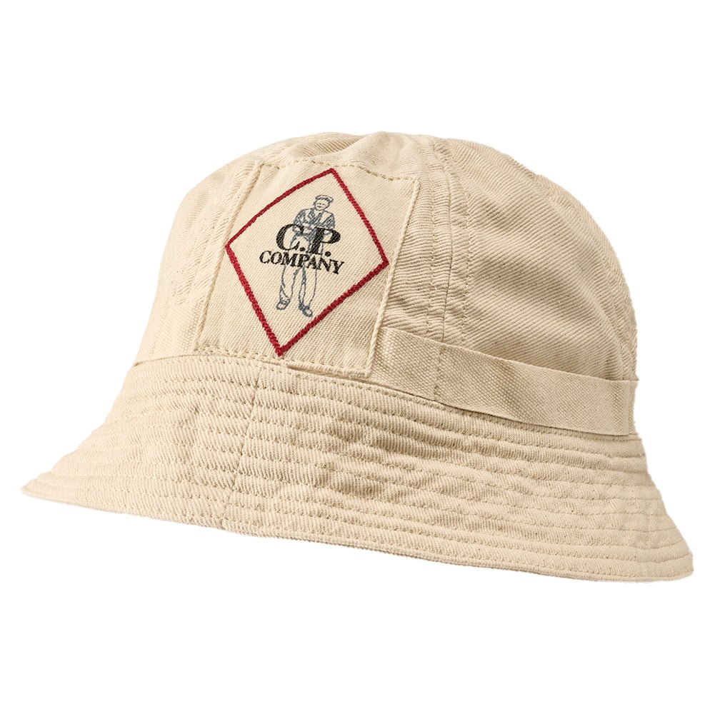 CP Company Beige Bull Assi Bucket Hat - Outlet Sale Always Under Retail ...