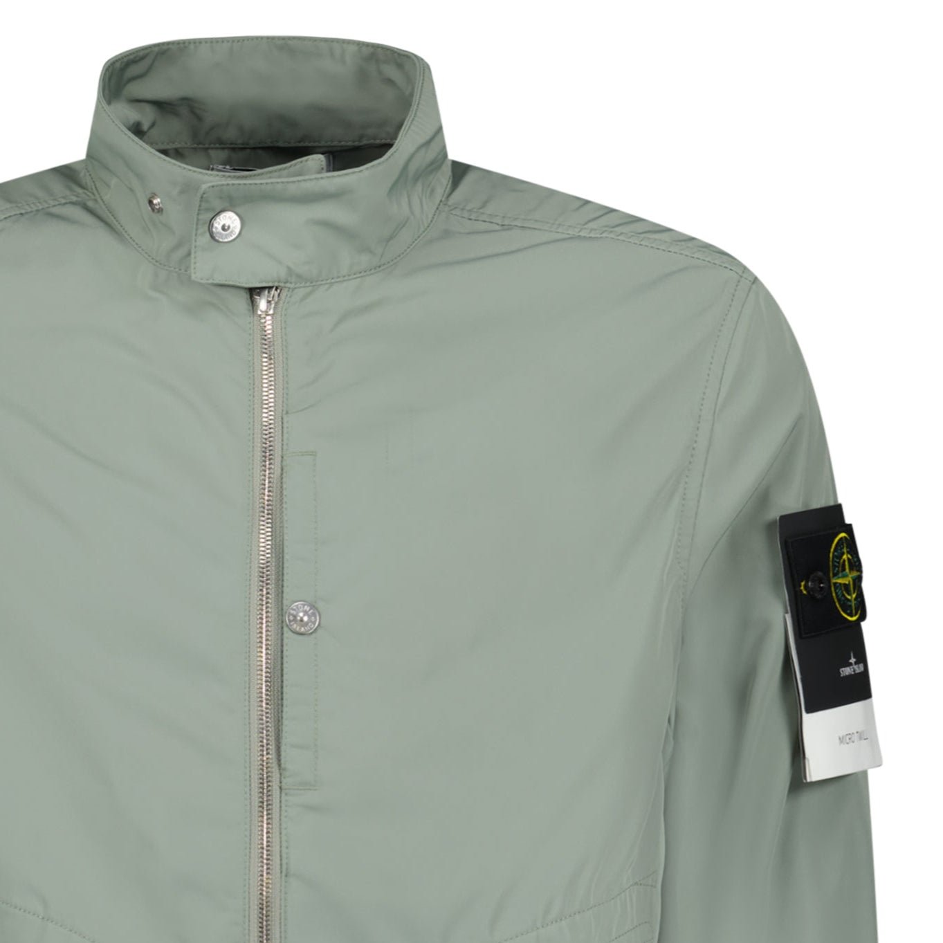 Stone Island Micro Twill Blouson Jacket in Sage Green Stone Island Micro Twill Blouson Jacket in Sage Green