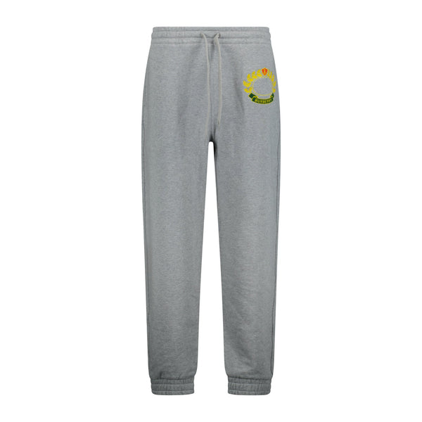Burberry Oxted Logo Cuffed Sweat Pants Grey Outlet Sale Always Under Retail Boinclo